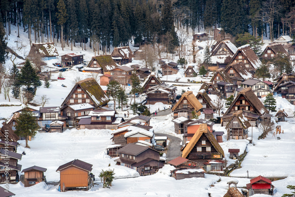 Historic Villages of Shirakawa-go and Gokayama, Japan. Winter in ...