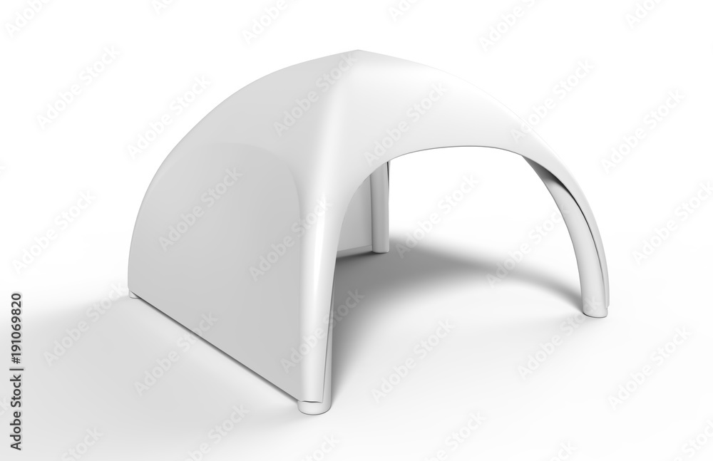 Pop Up Dome Spider Inflatable Advertising Arch White Blank Tent. 3d ...