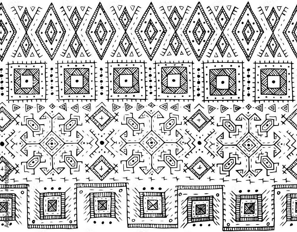 Tribal Pattern Coloring Pages
