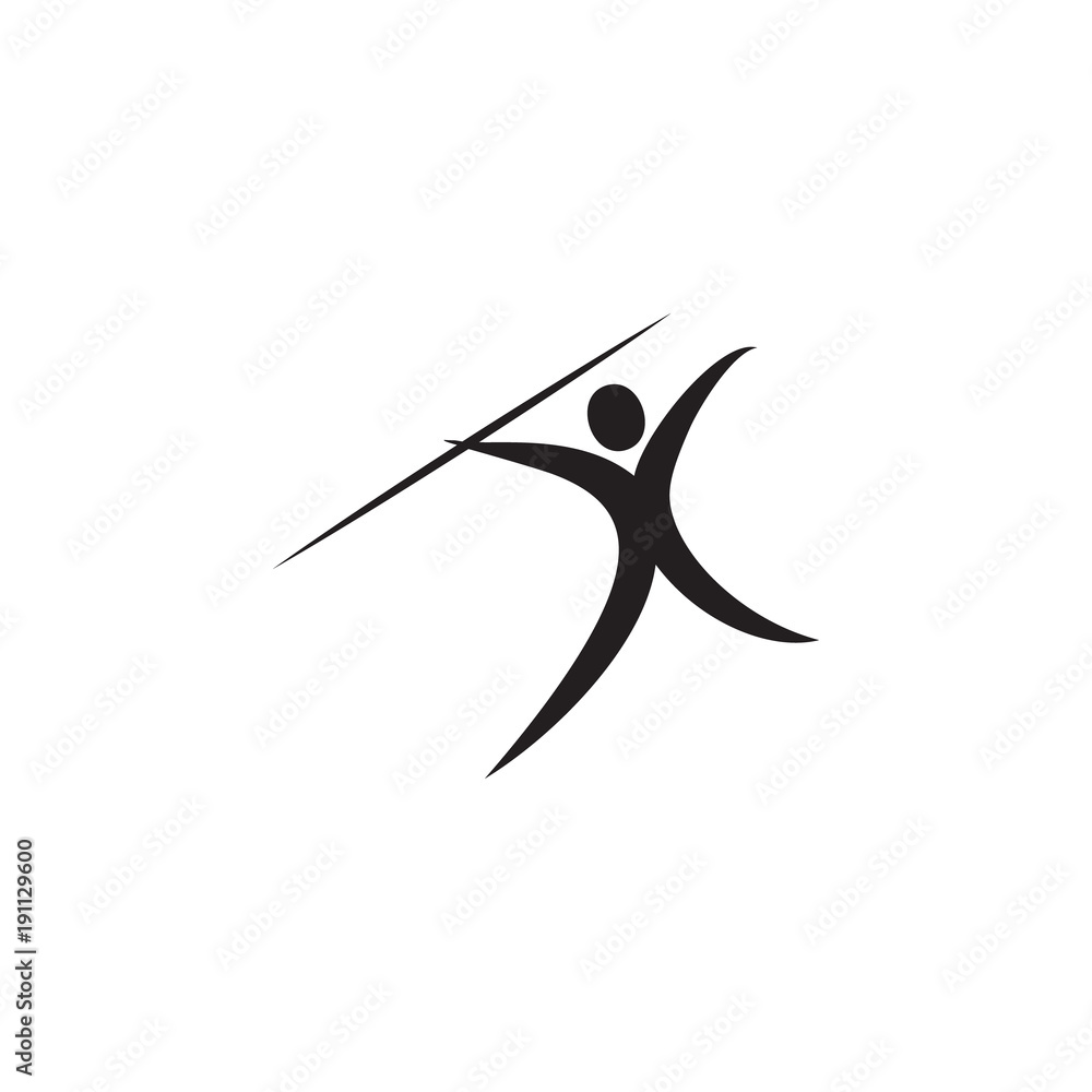 javelin-throwing icon. Elements of sportsman icon. Premium quality ...