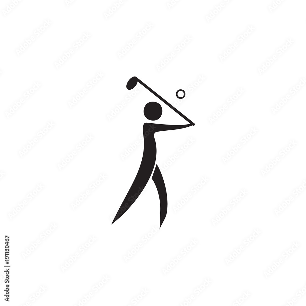 golf icon. Elements of sportsman icon. Premium quality graphic design ...