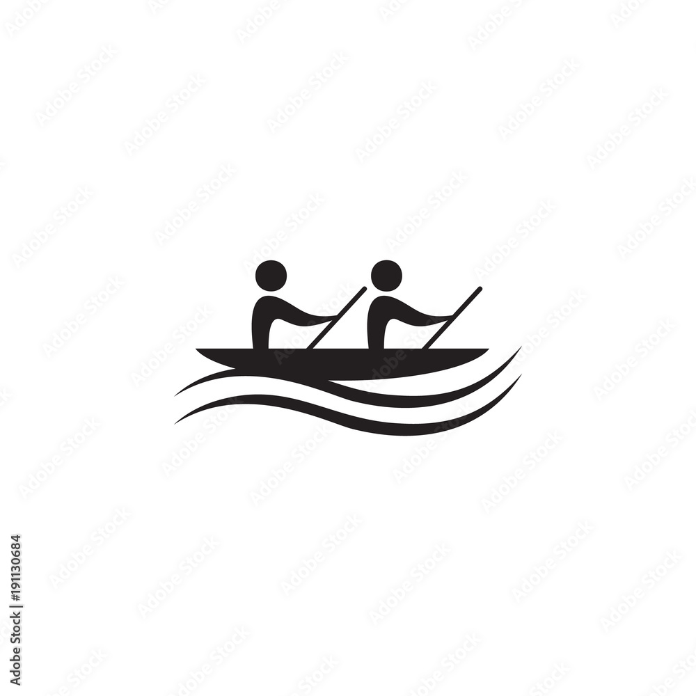 rowing icon. Elements of sportsman icon. Premium quality graphic design ...
