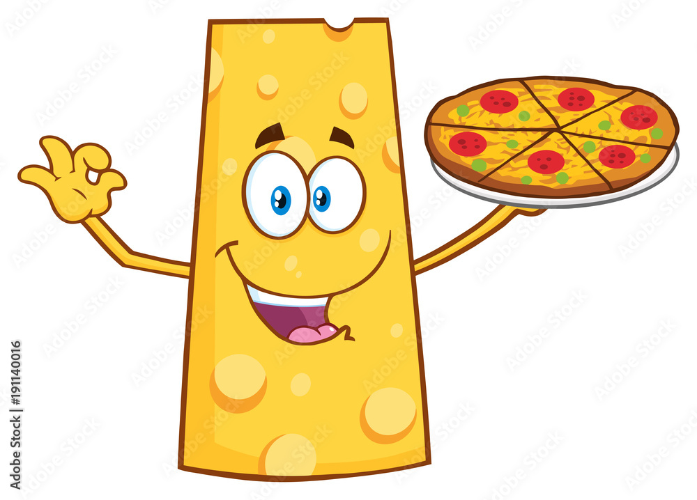 Cheese Pizza Cartoon
