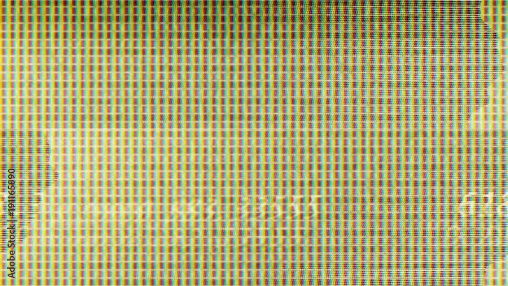 Television glitch abstract background, disconnected cable tv, scrambled ...