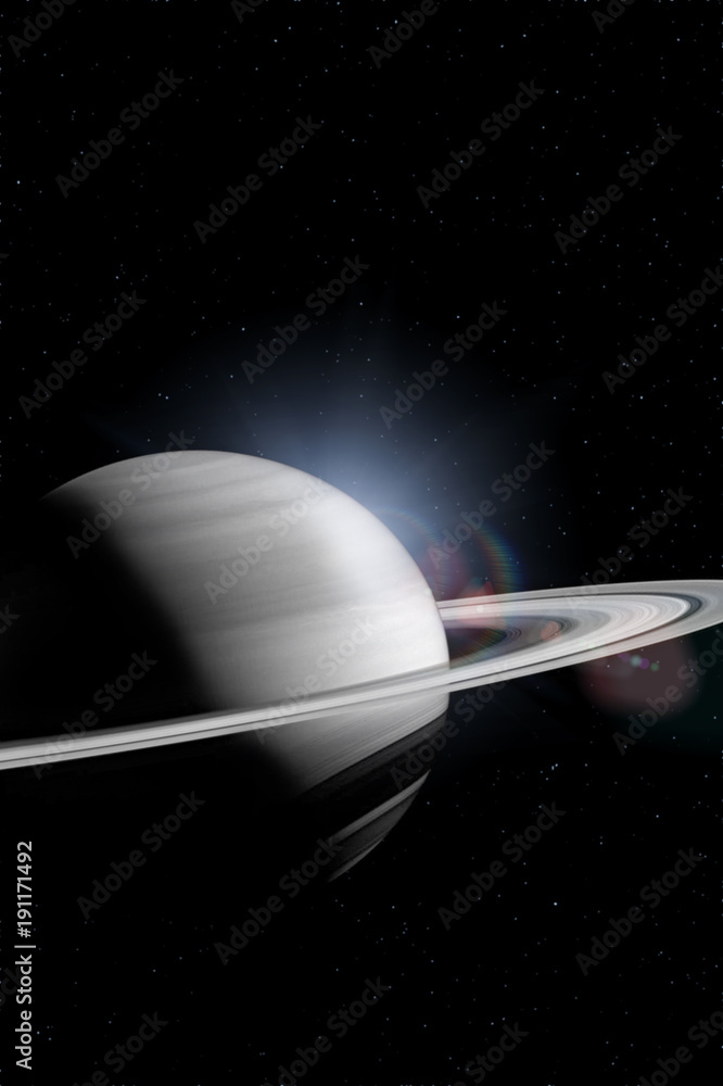 Saturn in the outer space. Elements of this image furnished by NASA ...
