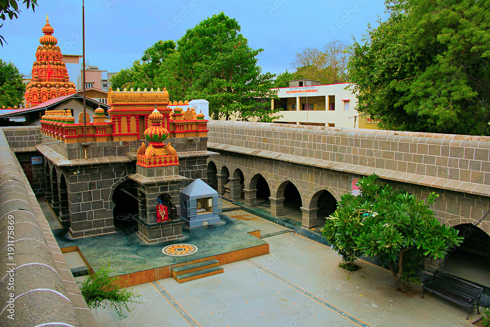Internal view of Vitthal Mandir with Lord Ganesha, Vithalwadi wadi ...