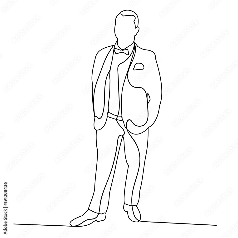 Business Suit Drawing