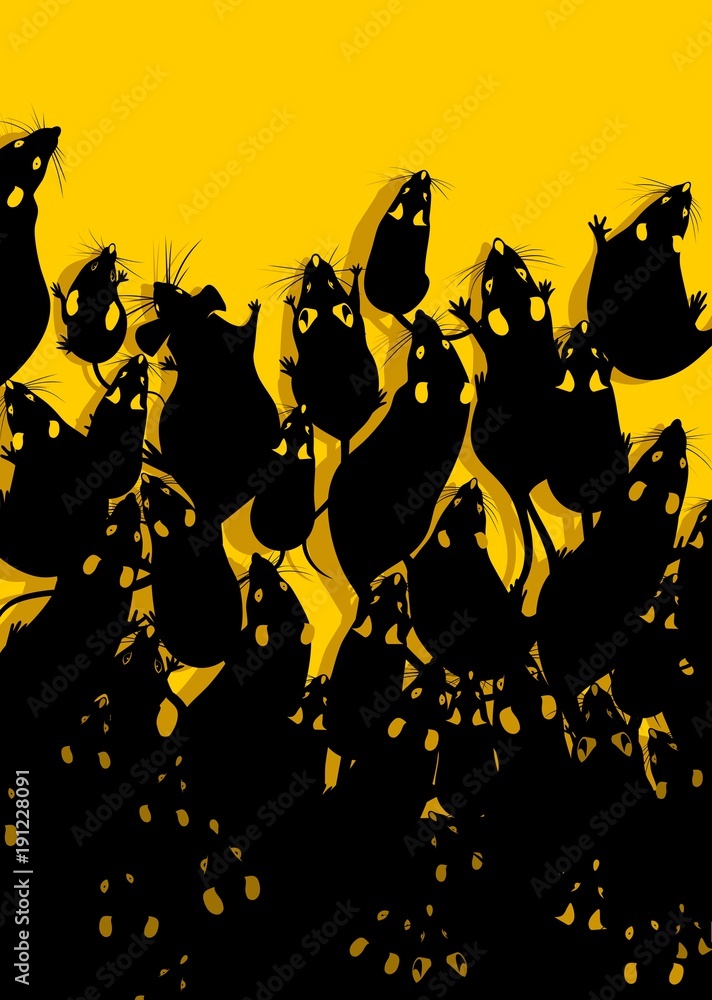 Rats background Stock Vector | Adobe Stock