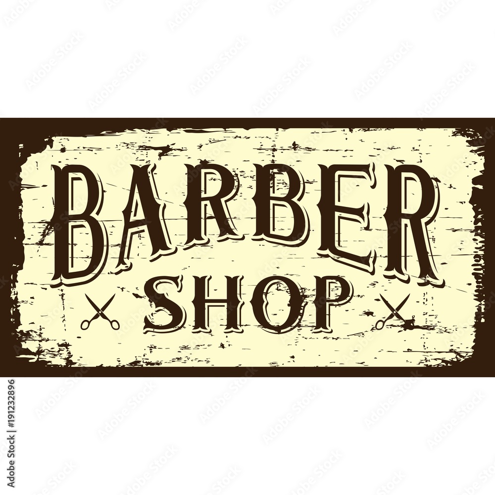 Barbershop Barber Shop Sign Signage vector Stock Vector | Adobe Stock
