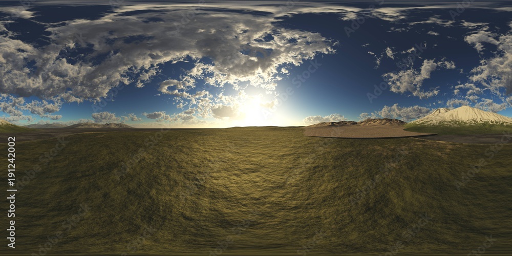 environment map ,HDRI High resolution map. Round panorama, spherical ...