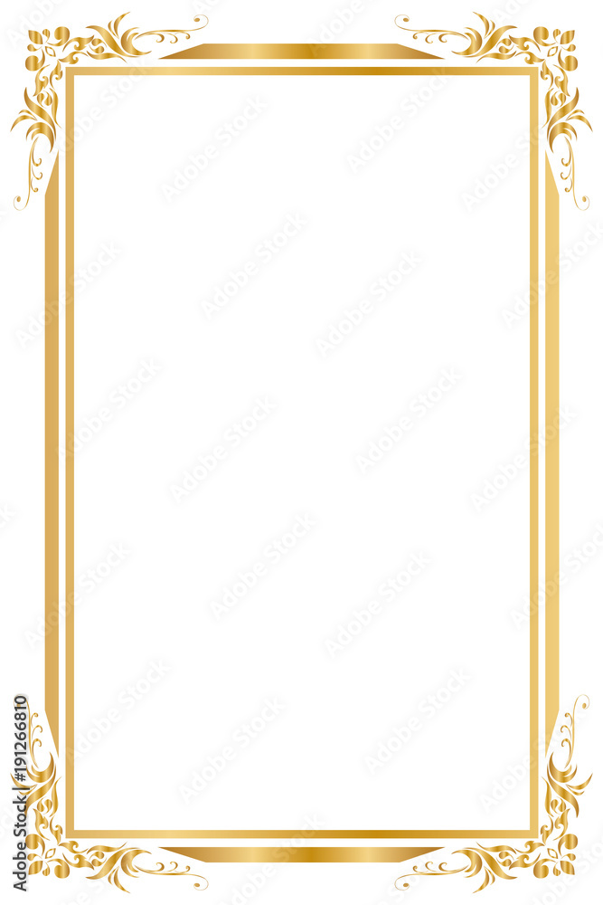 Decorative frame and border for design of birthday and greeting card ...