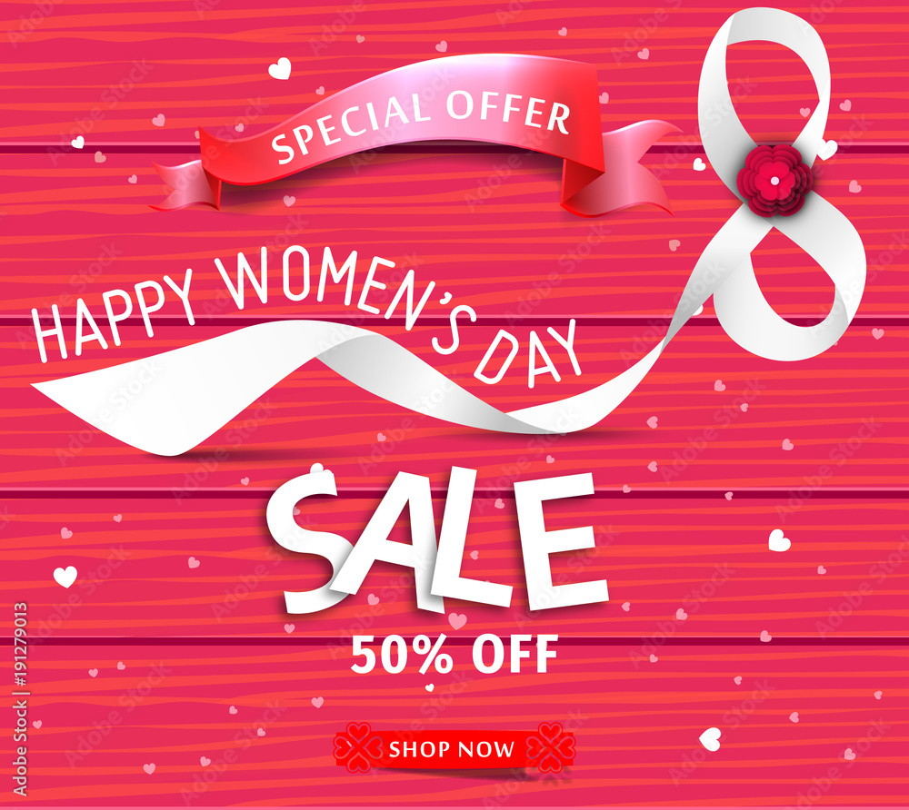 Womens day sale banner template for social media advertising ...