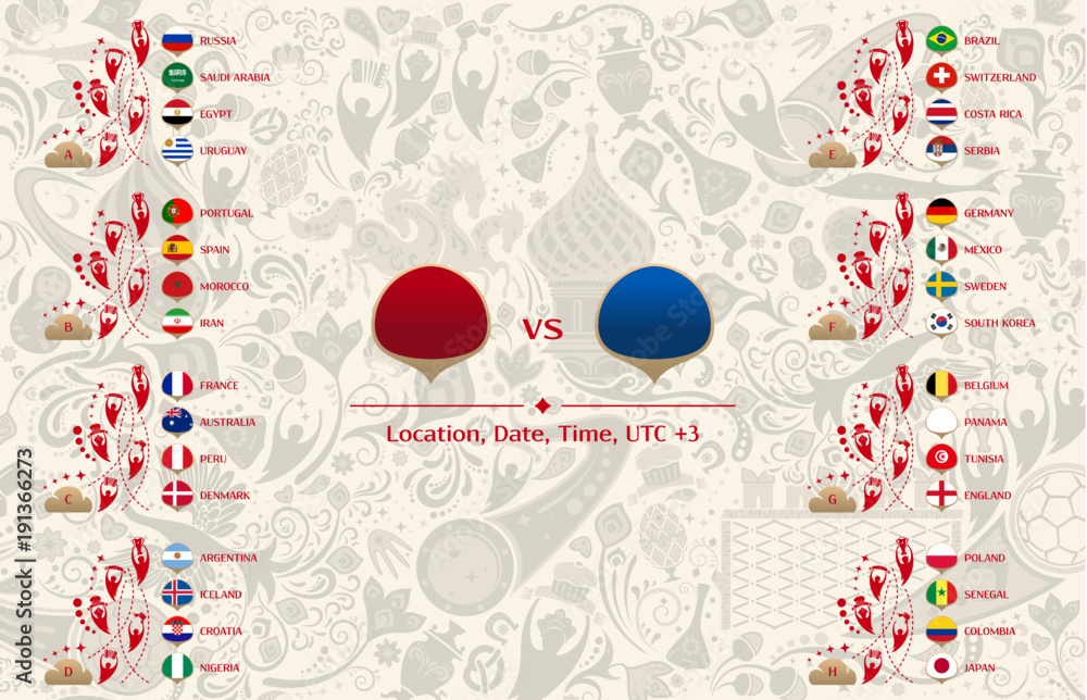 Match schedule, vector illustration Stock Vector | Adobe Stock