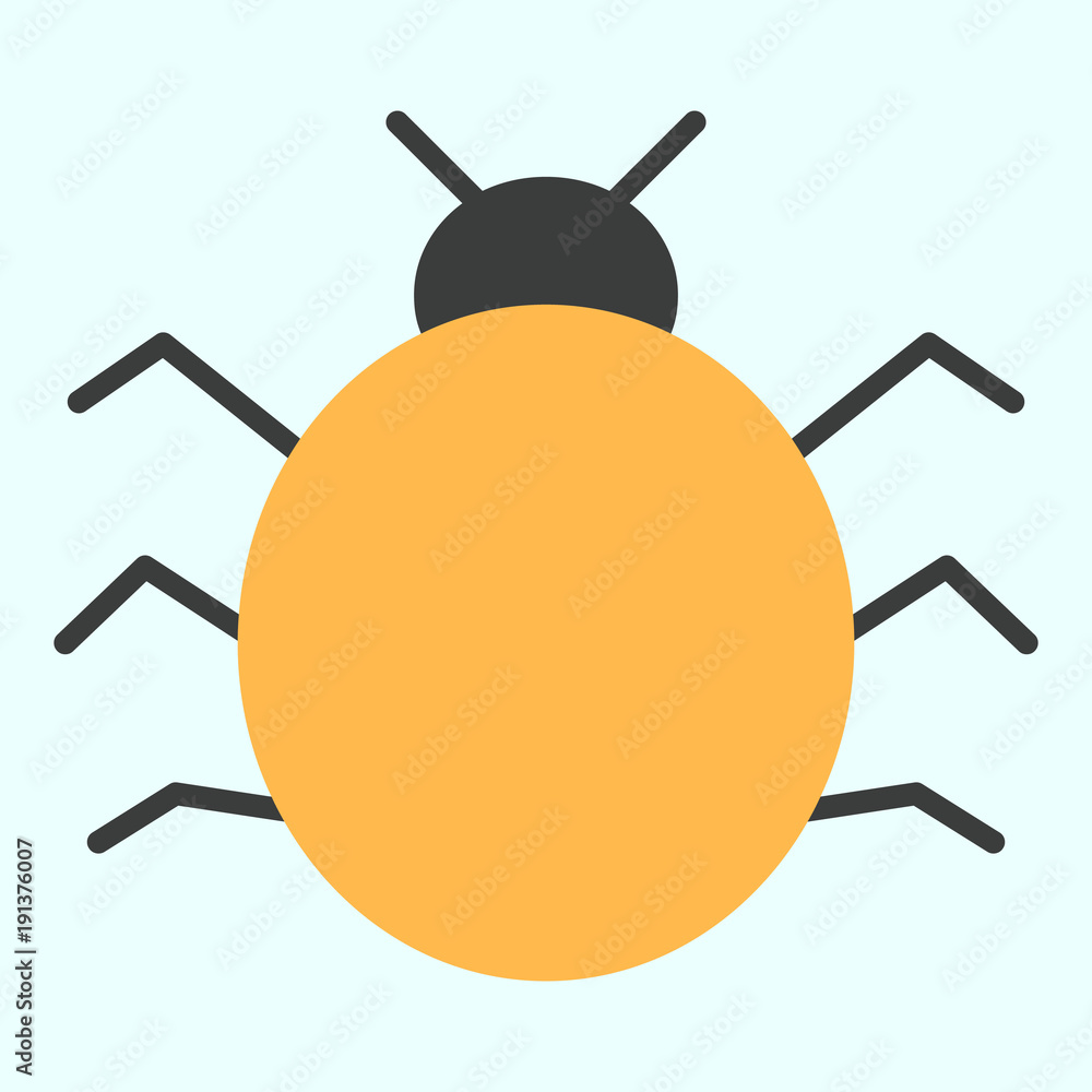 Bug Icon. Vector Simple Minimal 96x96 Pictogram Stock Vector | Adobe Stock