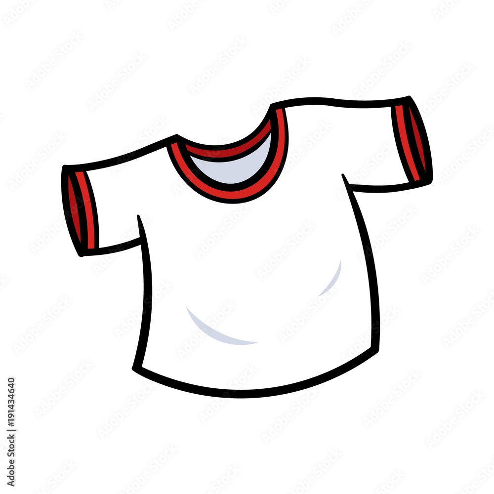 Cartoon T-Shirt Vector Illustration Stock Vector | Adobe Stock