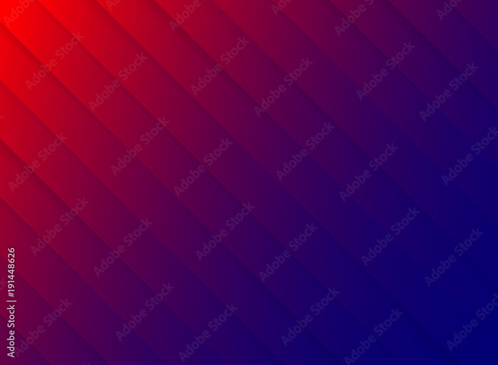Striped pattern diagonal paper cut red and blue contrast color ...