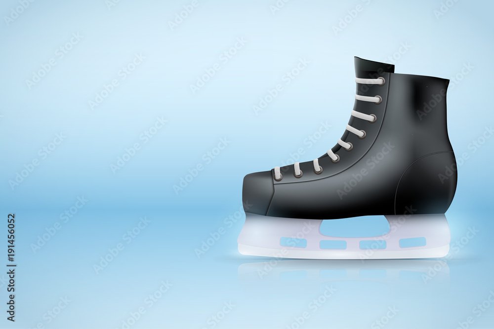 Poster Template Ice Poster Template of Ice Hockey with Skating boot ...