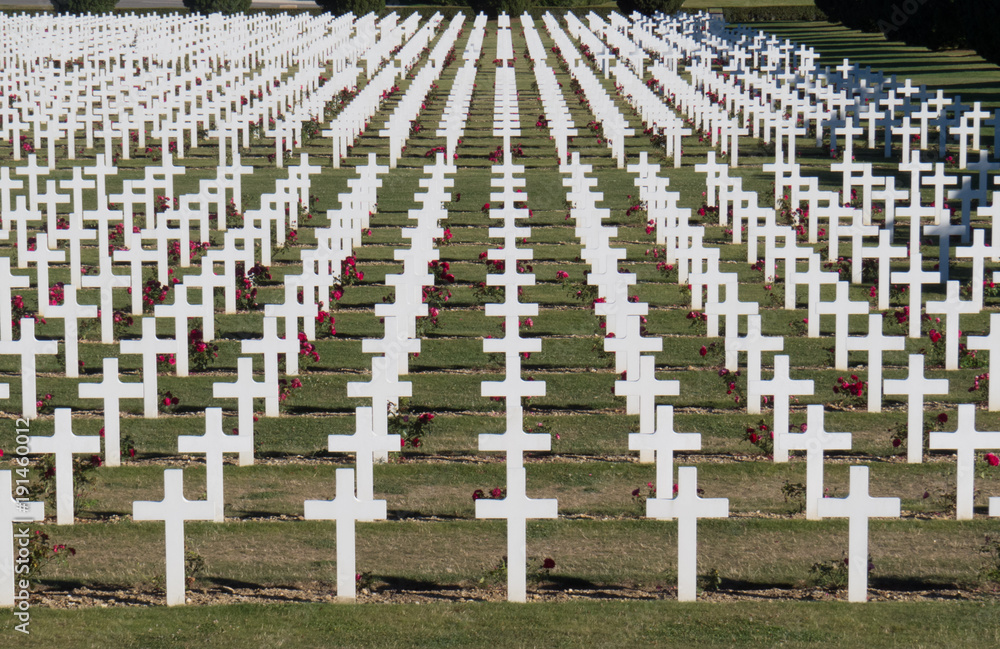 Crosses at World War One Cemetery at Verdun Stock Photo | Adobe Stock
