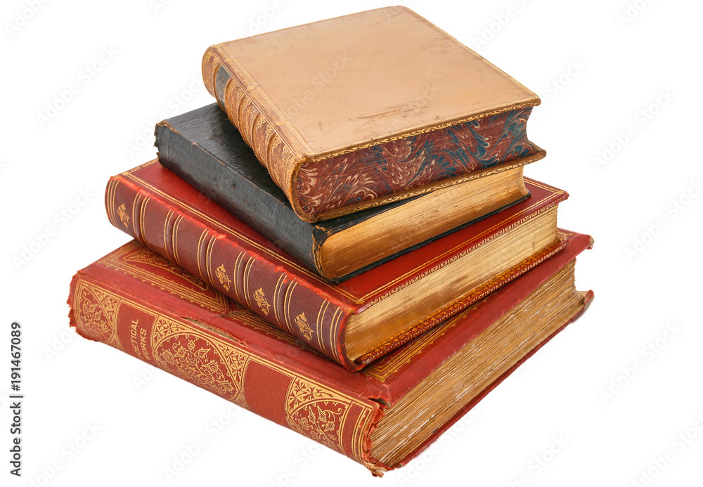 Stack Of Old School Books