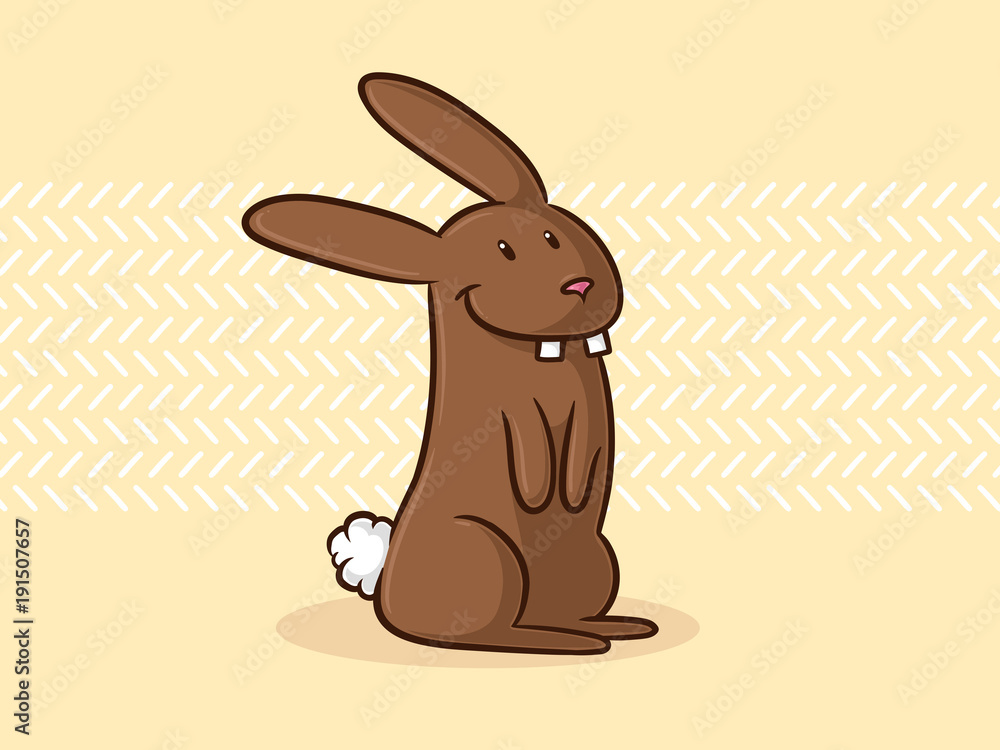 Süßer Comic Hase Stock Vector | Adobe Stock