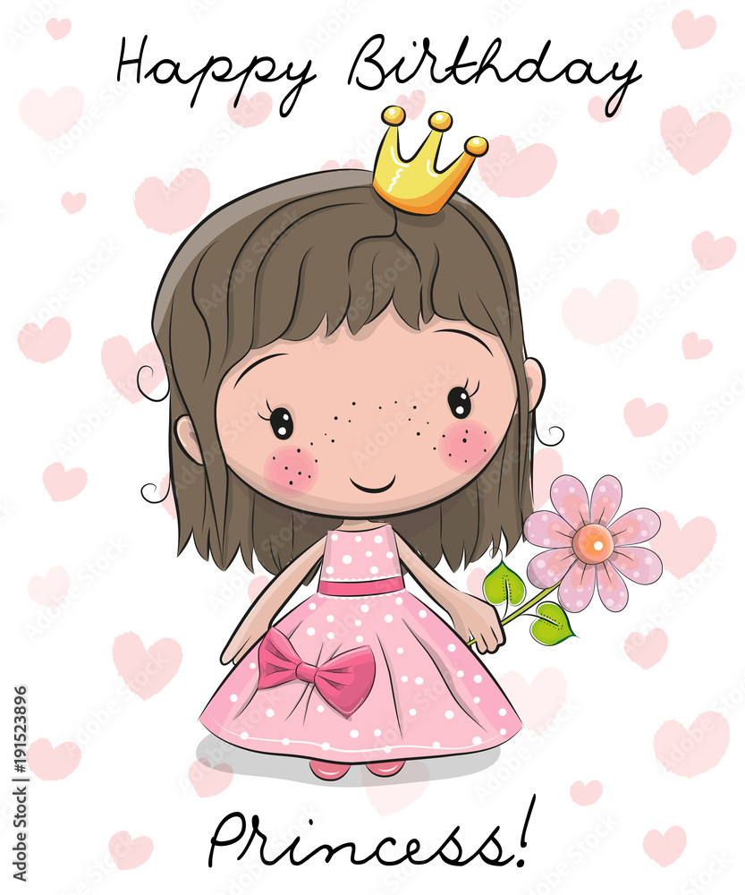 1st Birthday Princess Clipart