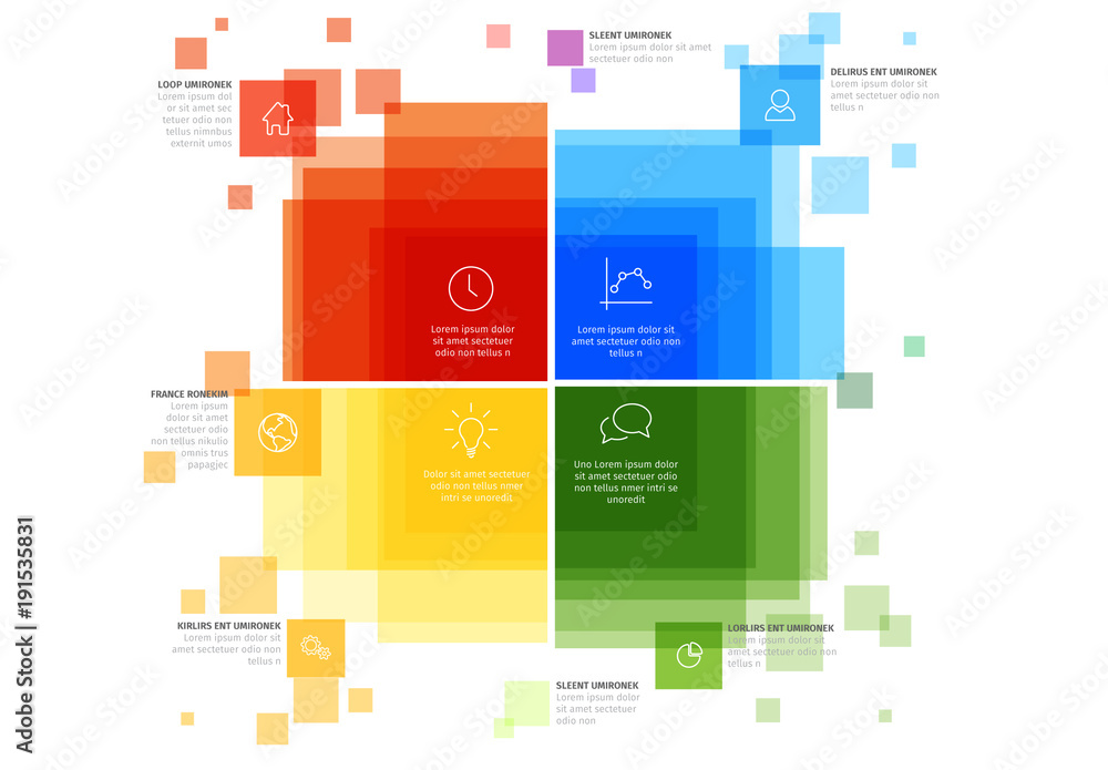 Primary Color Squares
