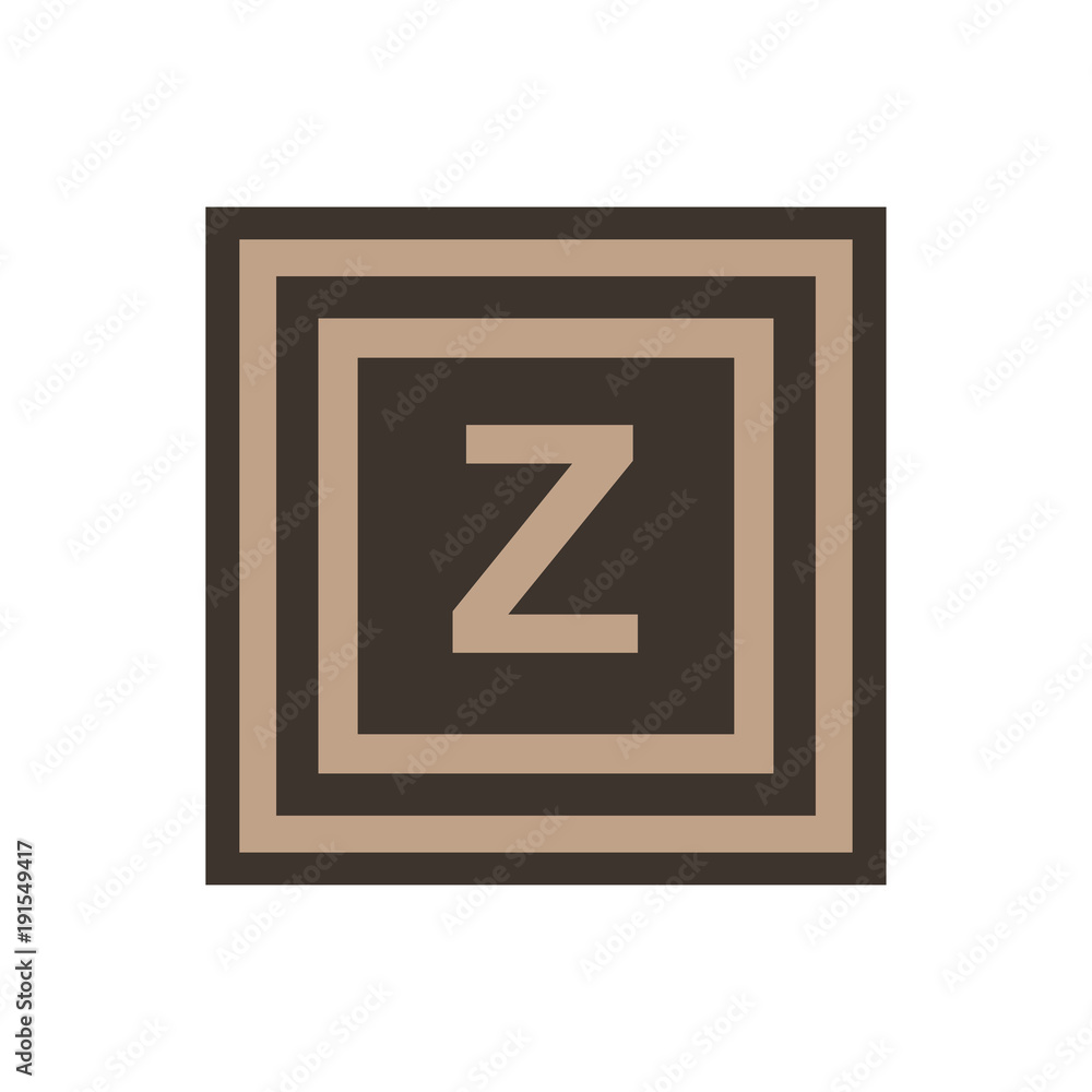 Vector symbol of letter Zeta or Z from the Greek alphabet Stock Vector ...