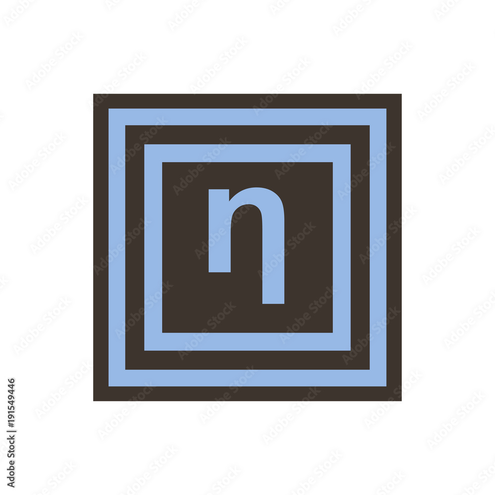 Vector symbol of small letter Eta from the Greek alphabet Stock Vector ...