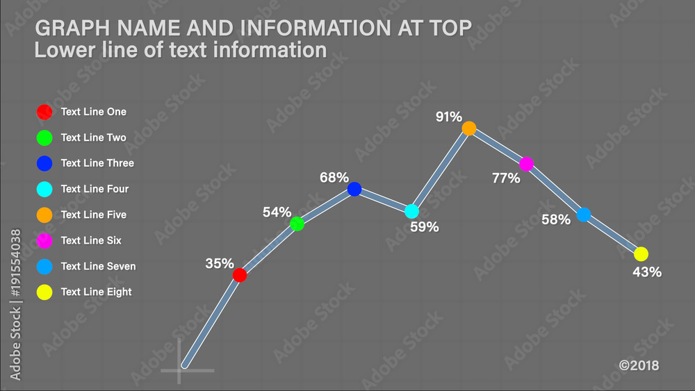 Dot Wave Line Graph Stock Template | Adobe Stock