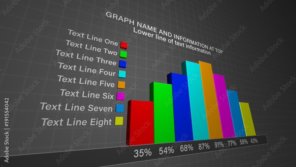 3D Bar Graph Stock Template | Adobe Stock