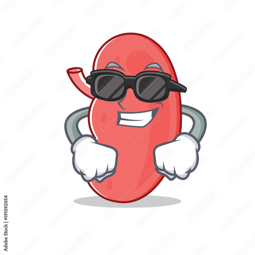 Super cool kidney character cartoon style Stock Vector | Adobe Stock