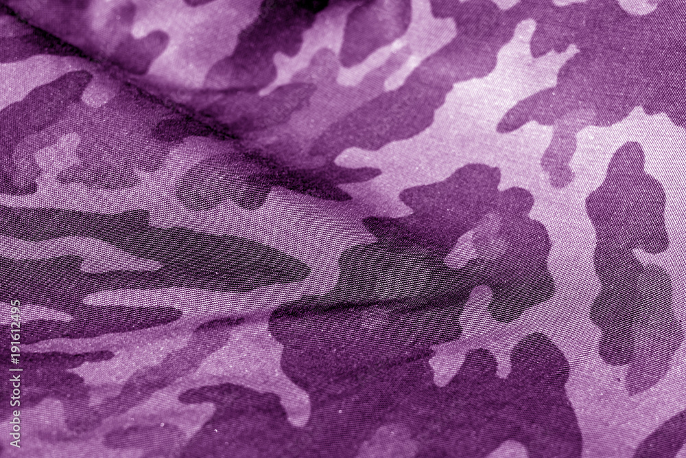 Military uniform pattern with blur effect in purple tone. Stock Photo ...