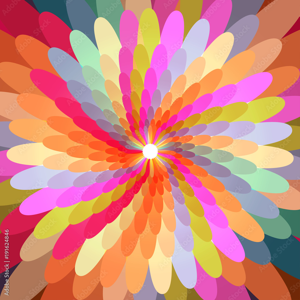 Background with shape of flower Stock Vector | Adobe Stock