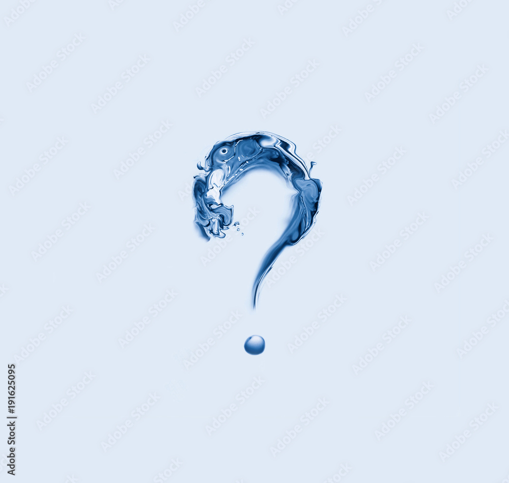 Water Question Mark Stock Illustration | Adobe Stock