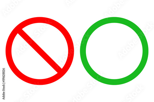 Green Red Circle Icon