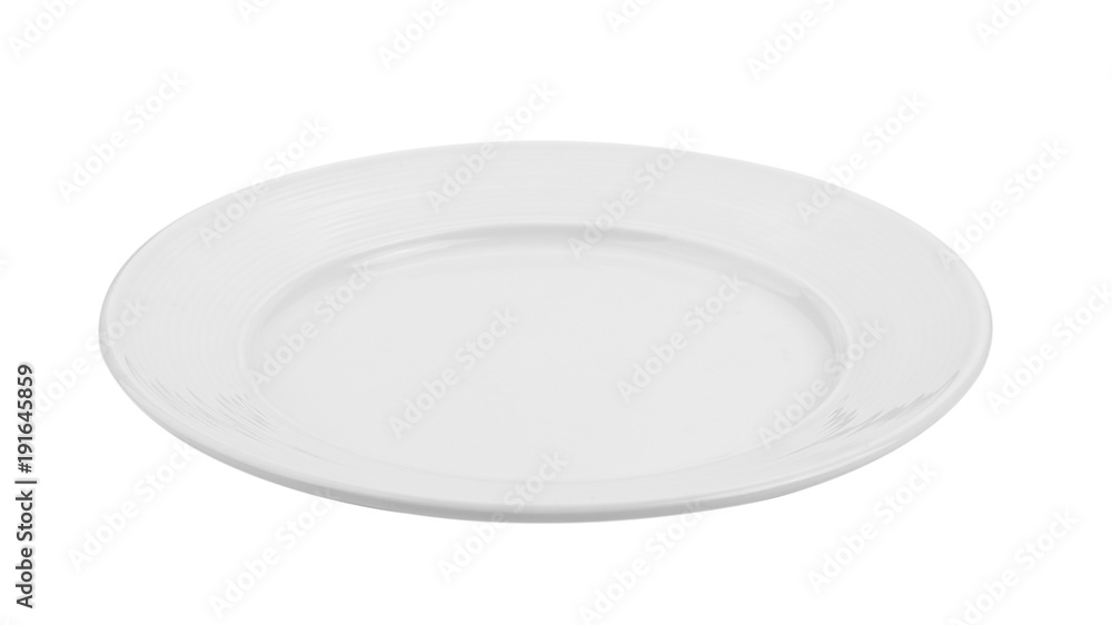 white plate isolated on white background Stock Photo | Adobe Stock