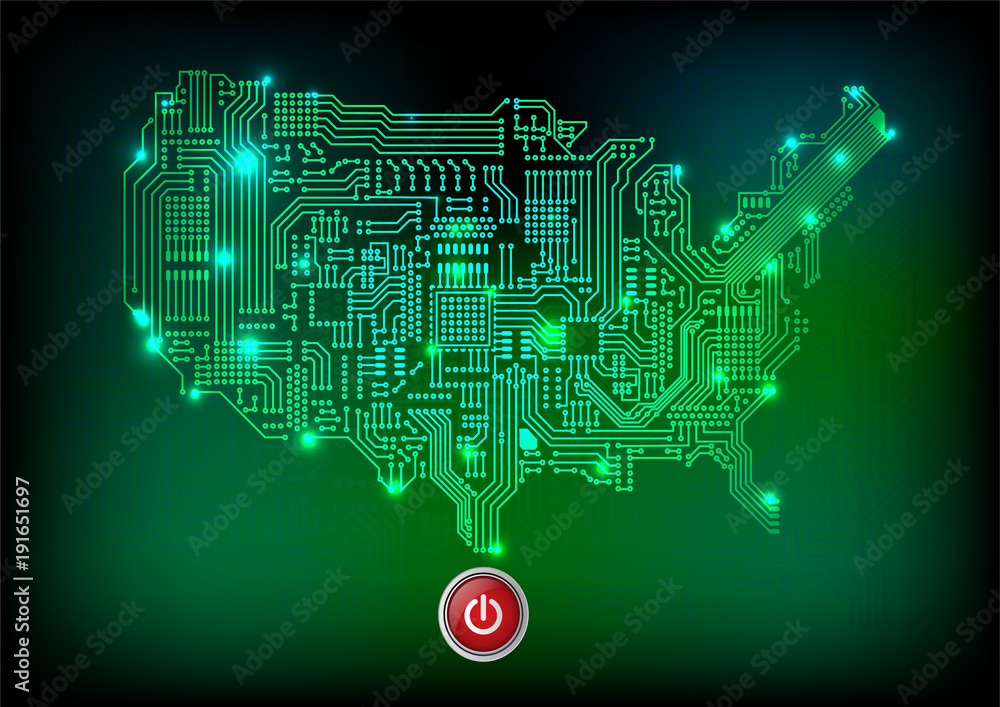 Abstract illustration vector electronic circuit line /Main board Map of ...