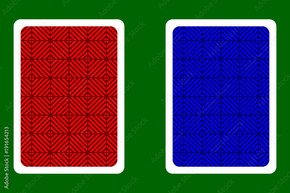 Playing Card Back Designs - square pattern, vector set, Stock Vector ...