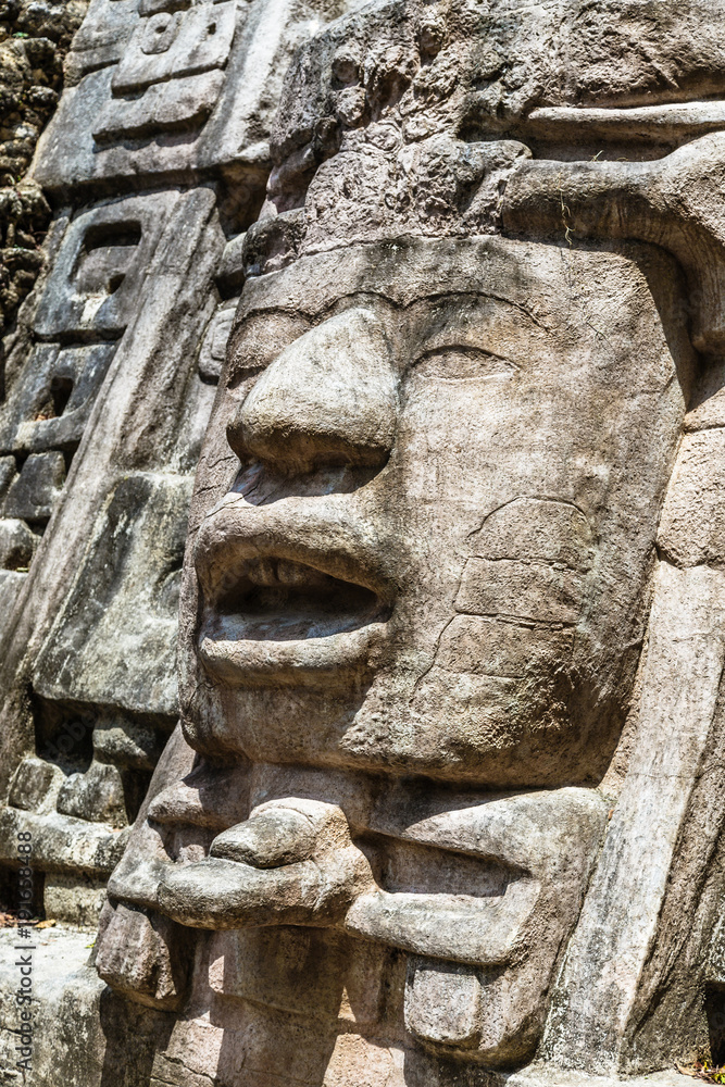 Mayan Stone Face