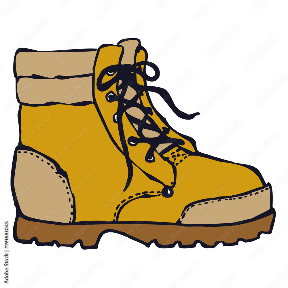Hiking Boots Cartoon