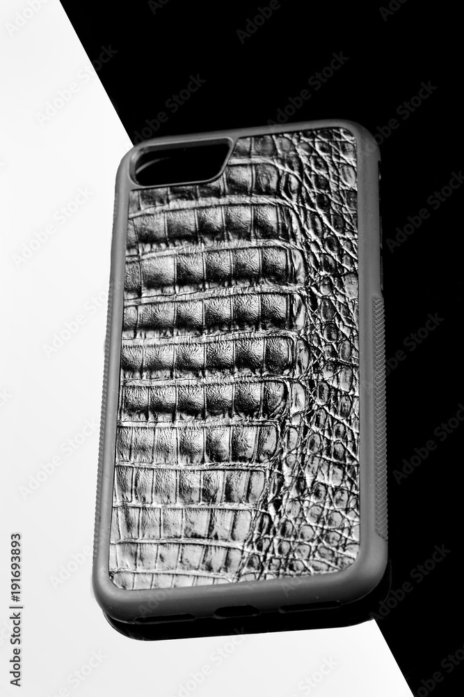 Exclusive black crocodile alligator leather case for smartphone.Luxury ...