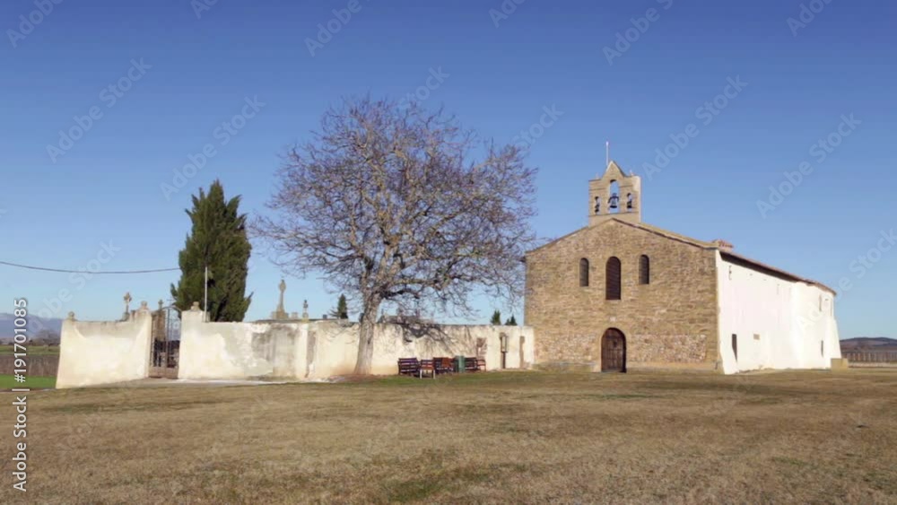 Basilica Santa Maria de Arcos, Tricio, La Rioja (Spain). It is the ...