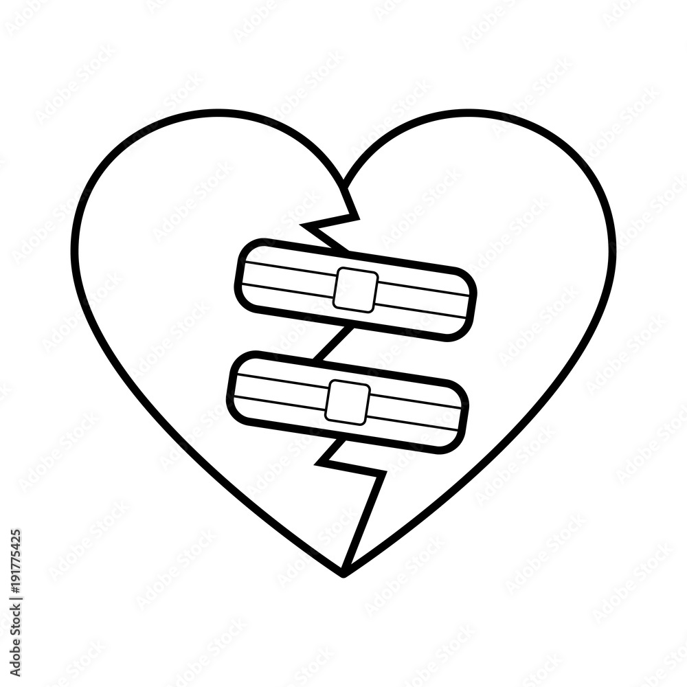 Mended Heart Drawing