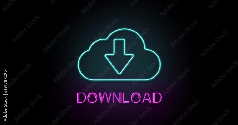 Colorful neon light glowing icon download. Object isolated in PNG ...