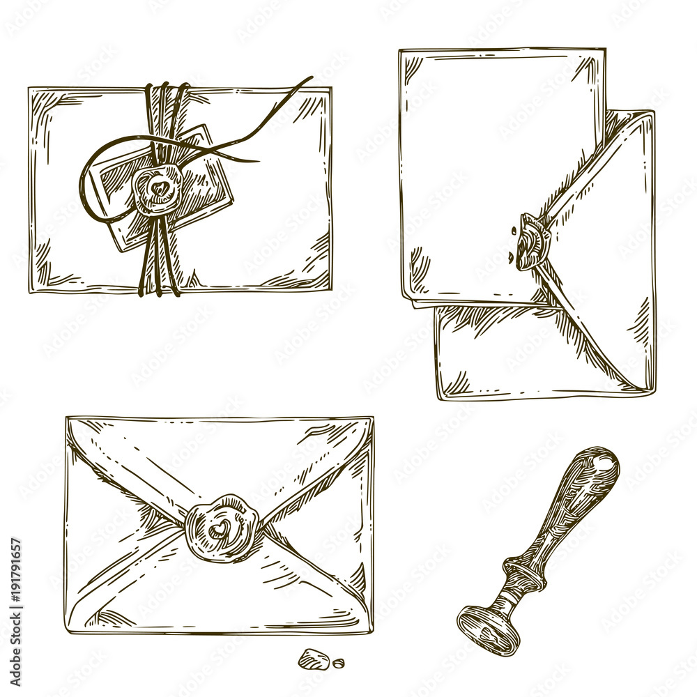 Vintage Envelope Vector