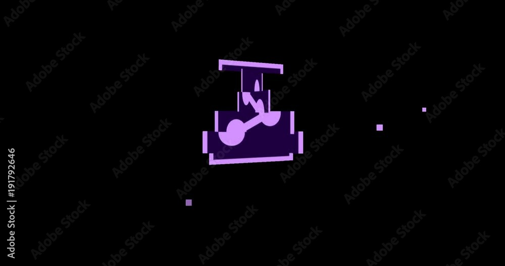 Sliced rotation flip icon logo animated motion graphic network. Object ...