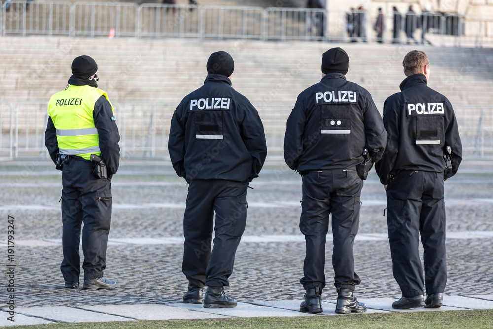 german police officers Stock Photo | Adobe Stock