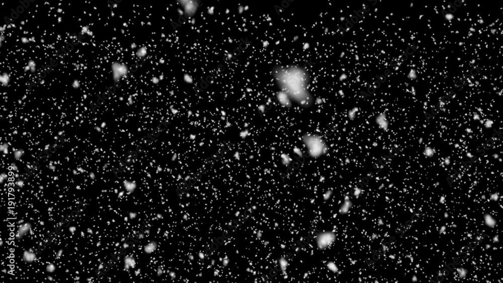 Falling Snow, Alpha channel, PNG+Alpha. Transparent background. Fairy ...