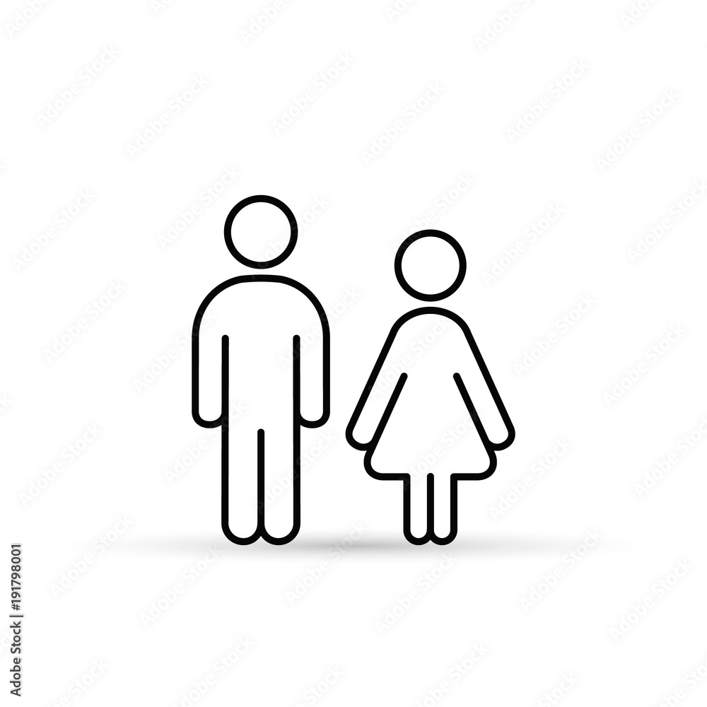 Female Child Outline