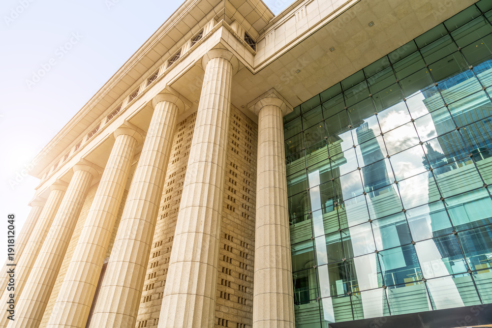 European style Roman column Stock Photo | Adobe Stock